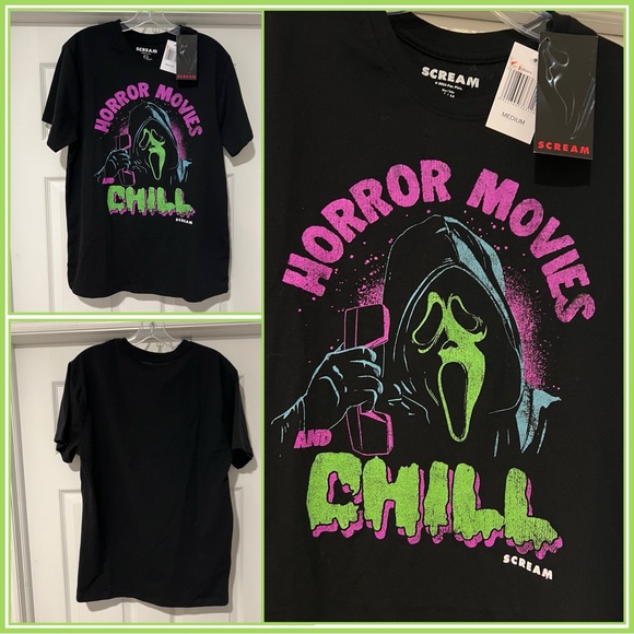 SCREAM | Shirts | Scream Ghost Face Horror Movies And Chill Shirt ...